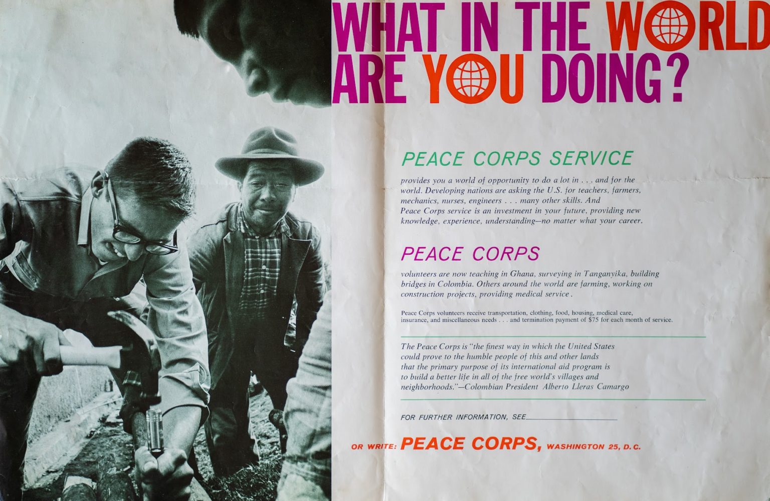 One of the first Peace Corps Volunteers dies during the 60th ...